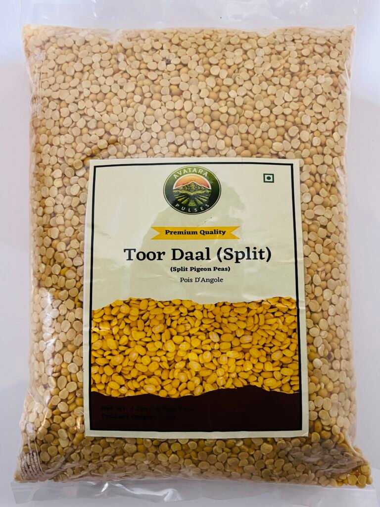 Avatara Premium Toor Dal (Split Pigeon Peas) - 1.8kg (4lbs) - Avatara ...